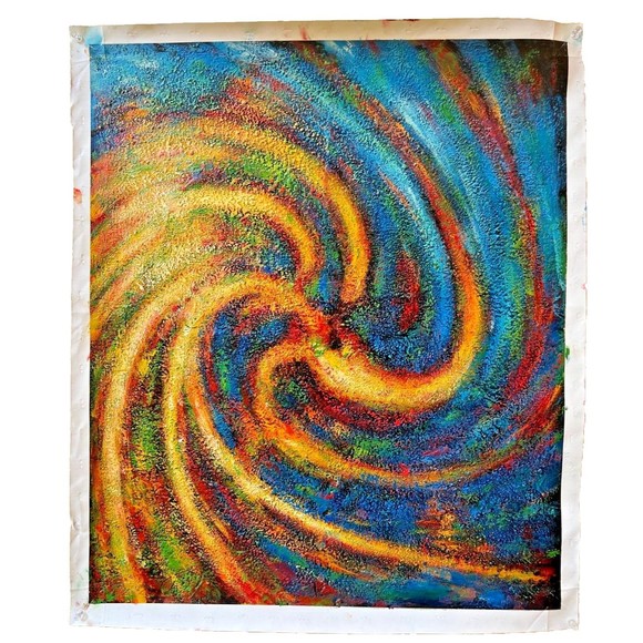 Art | Mystery Of Life Cycles Oil Painting On Canvas Unframed 27x23 ...